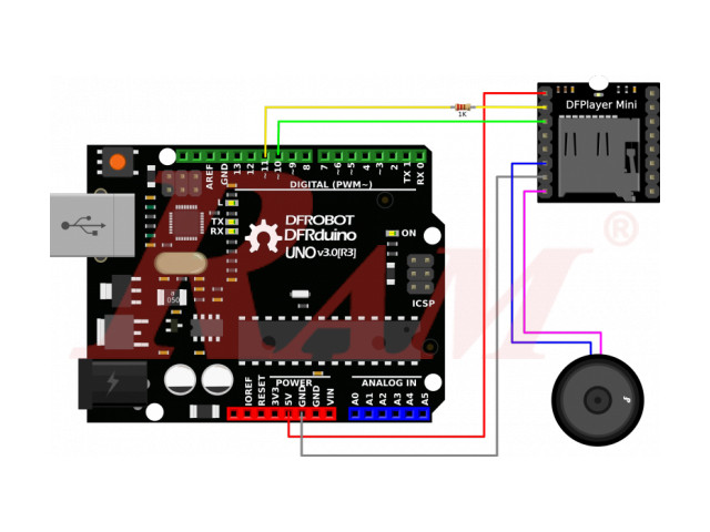 Dfrobot Original Dfplayer Mp3 Mini Player For Arduino Or 8568
